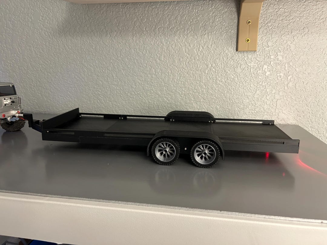 RC Flatbed Trailer With Tail Lights, Toy Trailer, Model Trailer, 1/24 ...