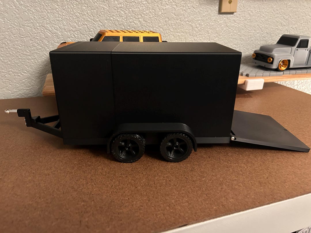 RC Enclosed Trailer, Toy Trailer, Model Trailer, 1/24, 1/18 Scale - Etsy