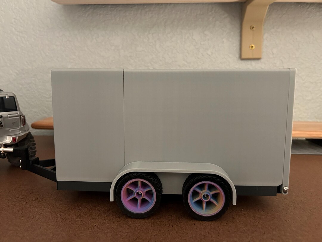 RC Enclosed Trailer, Toy Trailer, Model Trailer, 1/24, 1/18 Scale - Etsy