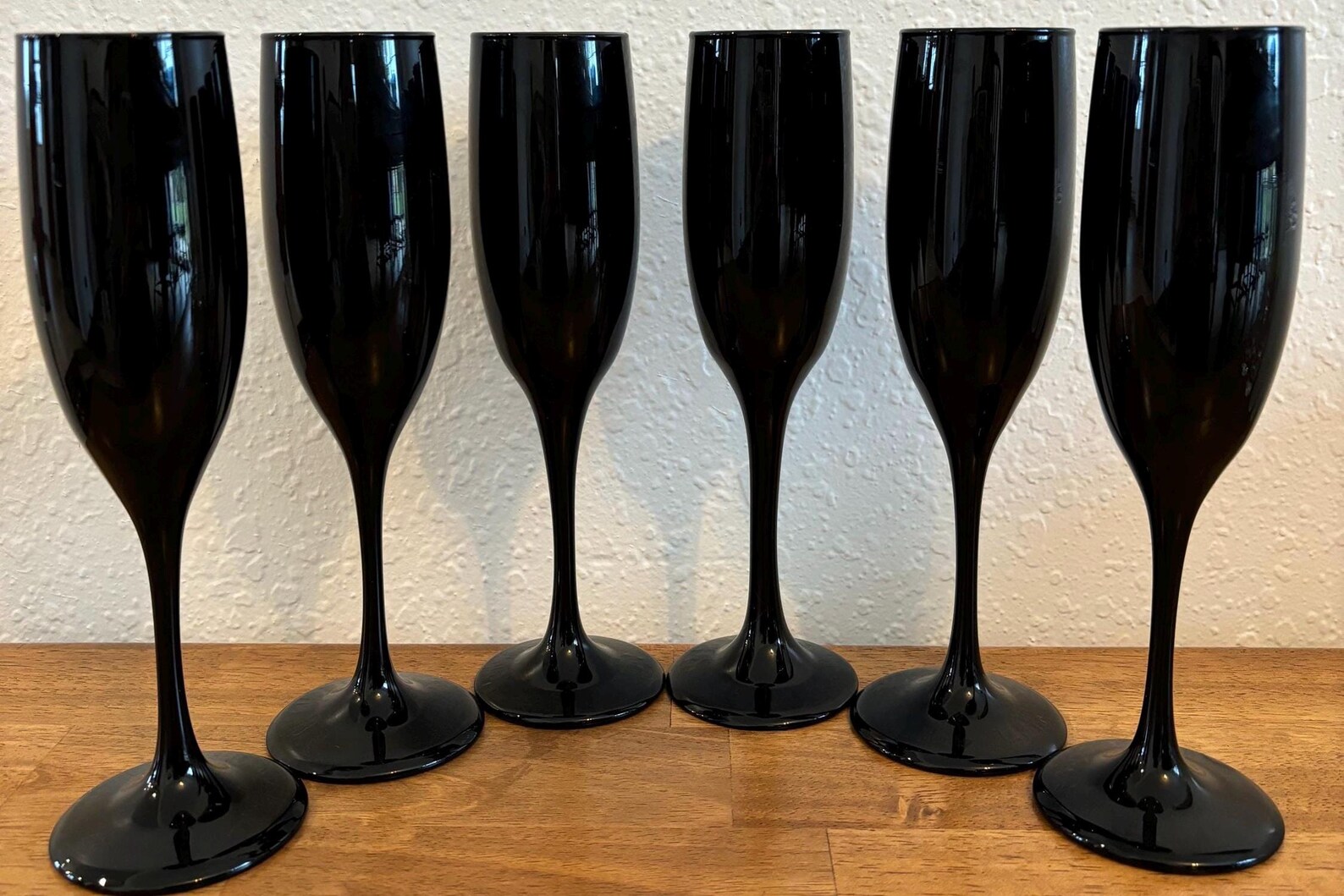 Vintage Champagne Flutes, Libbey Black Amethyst- Set of 6 - Etsy