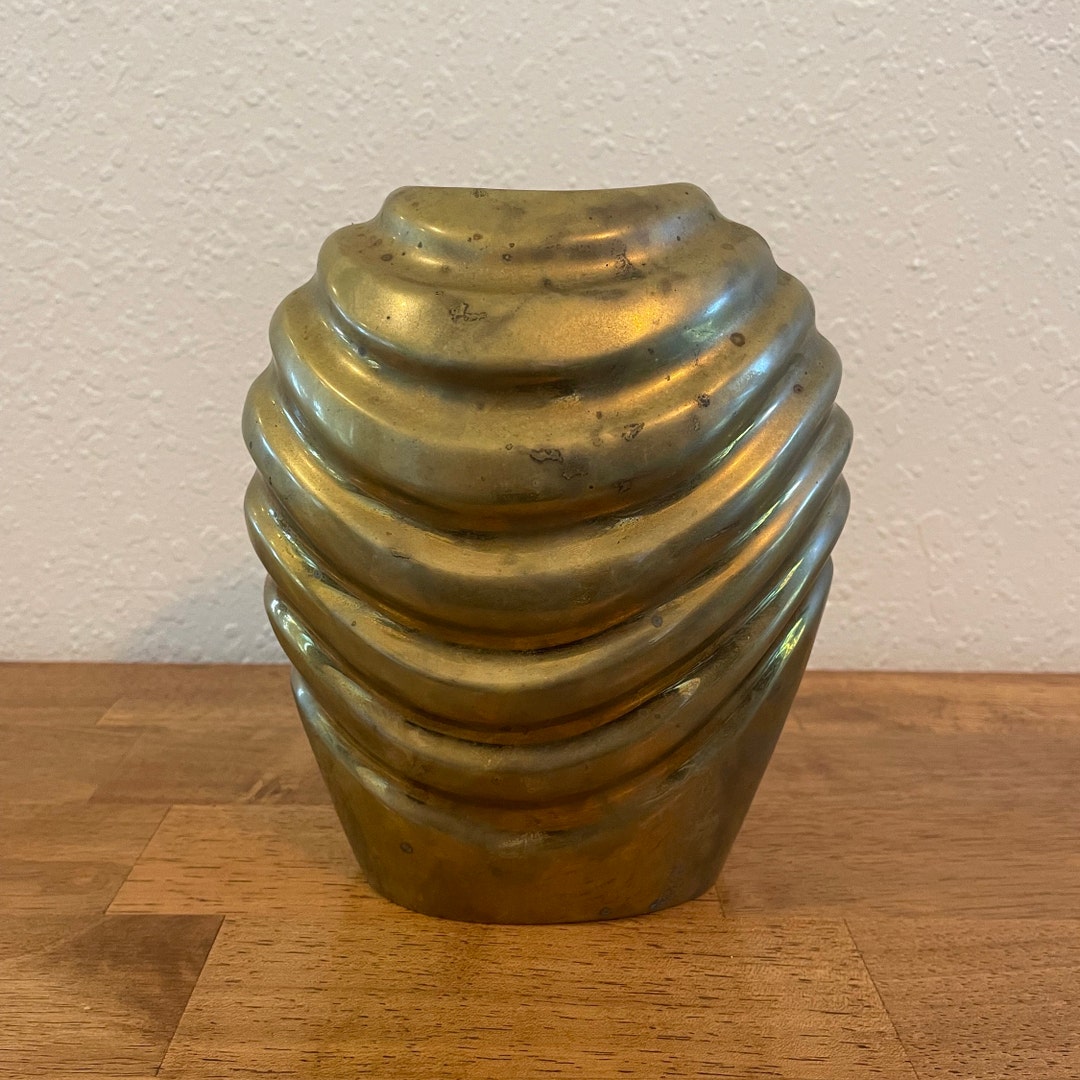 Brass Vase Frederick Cooper Mid Century Modern - Etsy