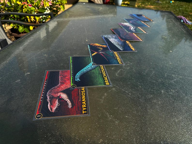 Prehistoric Creature Cards Collection 01 Cards 1-8 - Etsy