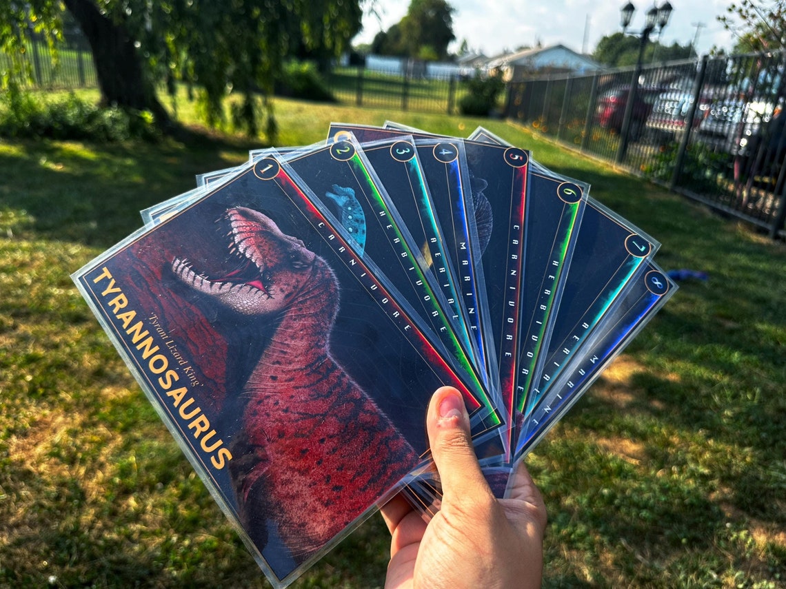 Prehistoric Creature Cards Collection 01 Cards 1-8 - Etsy