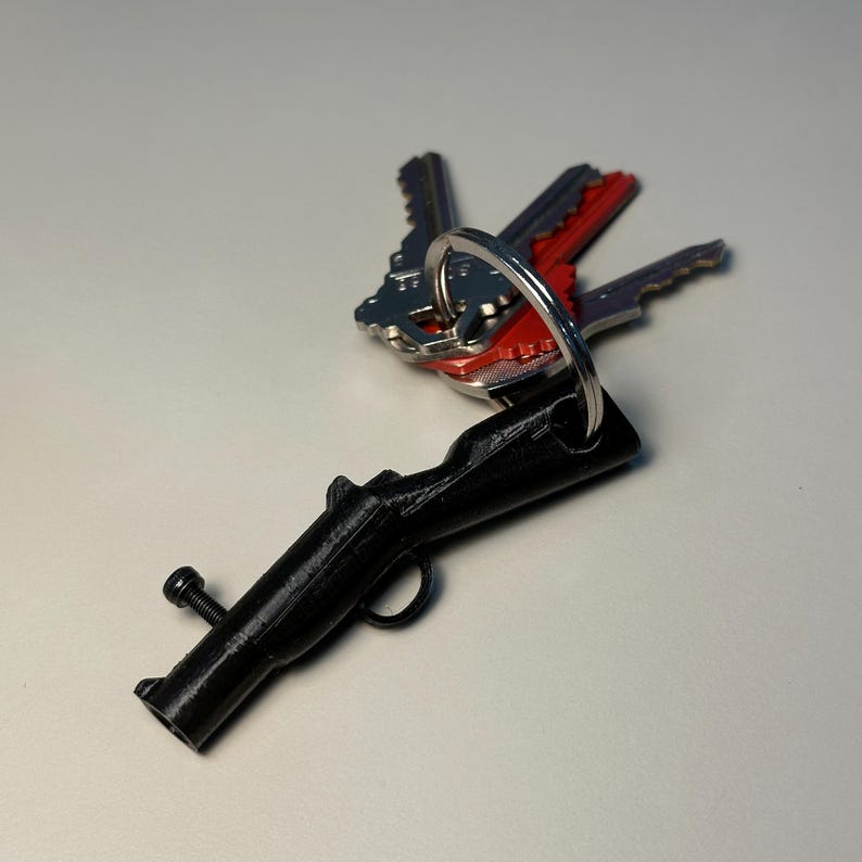 Mini Rifle Keychain 3D Printed BB Launcher With Bullet Chain, Gift ...