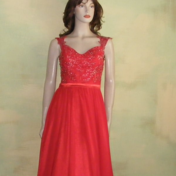 Red Prom Dress - Etsy