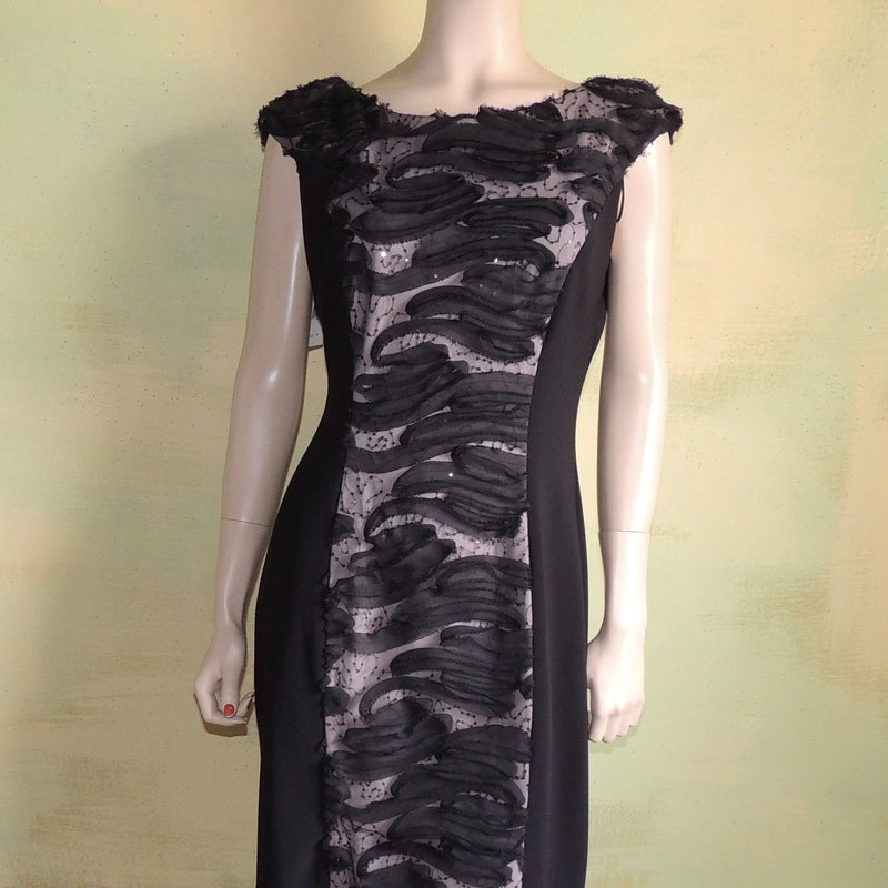 Black Illusion Dress - Etsy