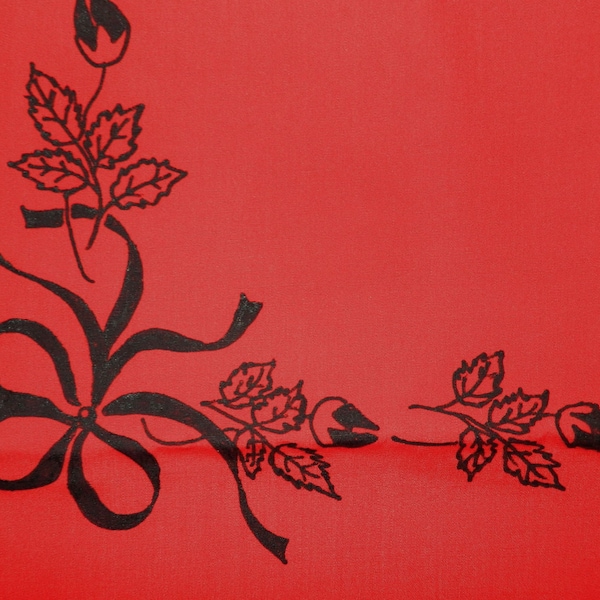 Red Table Cloth - Etsy