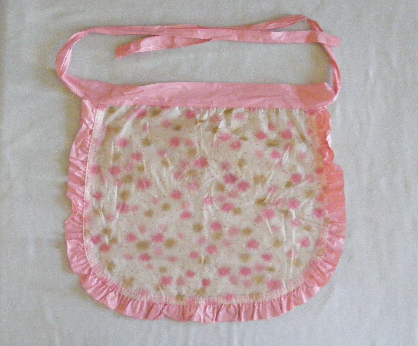 1950s 60s Vintage Vinyl Apron Mid-century Modern Atomic Pink - Etsy