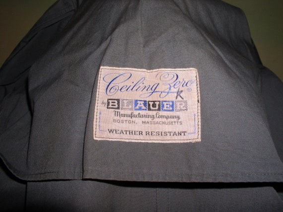 Vintage Ceiling Zero Military Trench Coat 40 Regular … - Gem