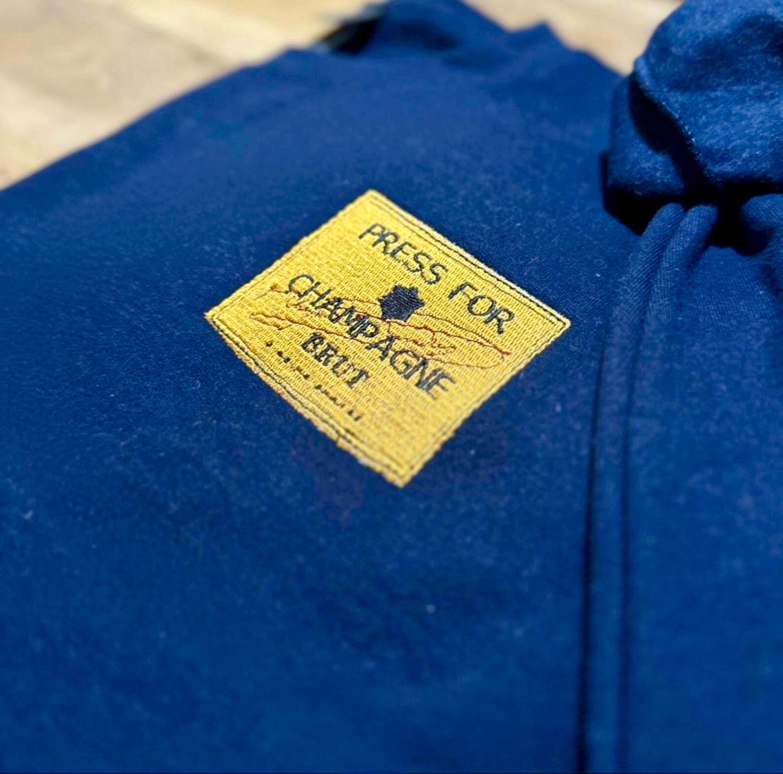 Champagne Bottle Embroidered Sweatshirt, Champagne Lovers, Champagne ...