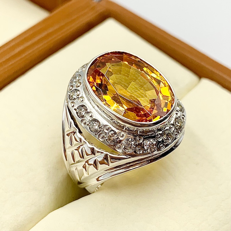 Yellow Topaz Ring - Etsy