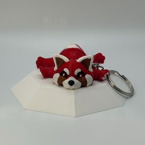 Red Panda Keychain - Etsy