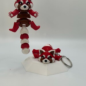 Red Panda Keychain - Etsy