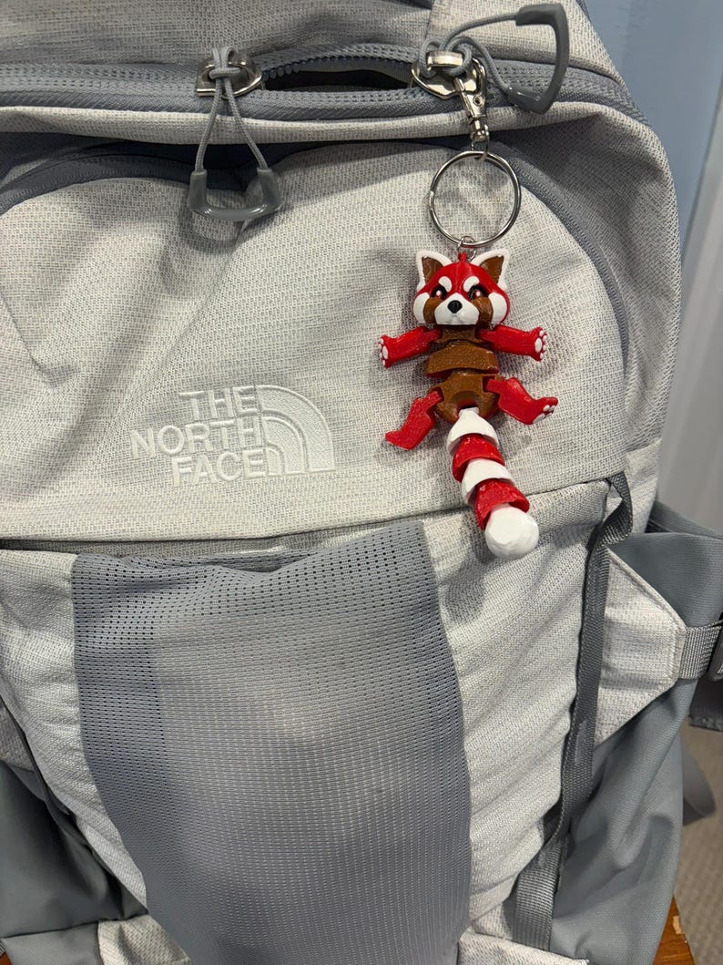 Red Panda Keychain - Etsy
