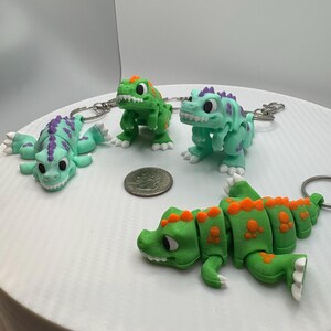 Flexible T-rex Dino Keychain - New Model!! - Super Cute Dinosaur Bag ...