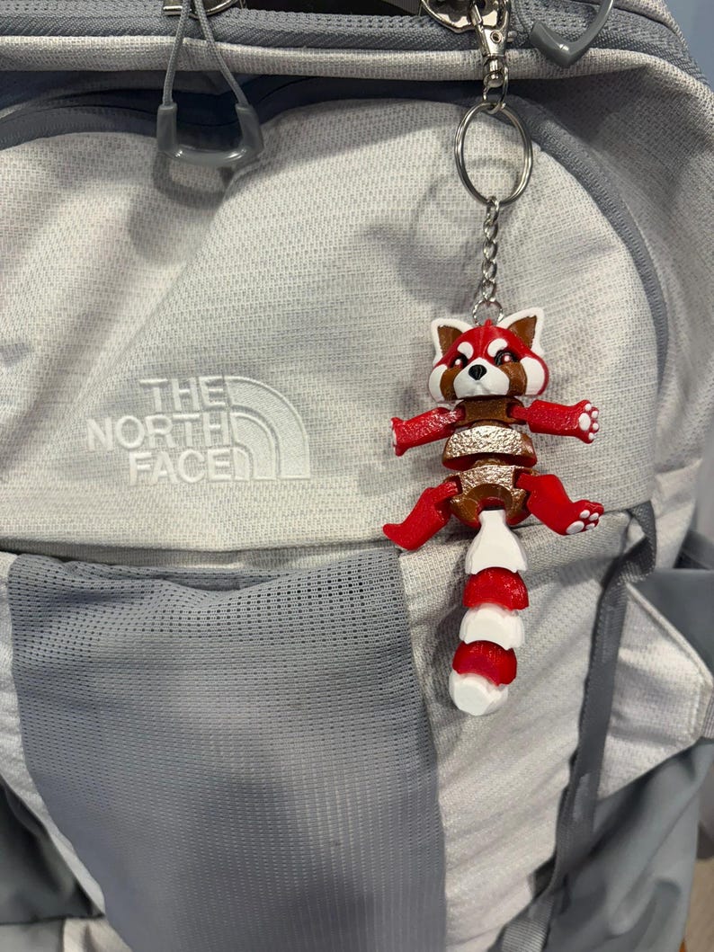 Red Panda Keychain - Etsy
