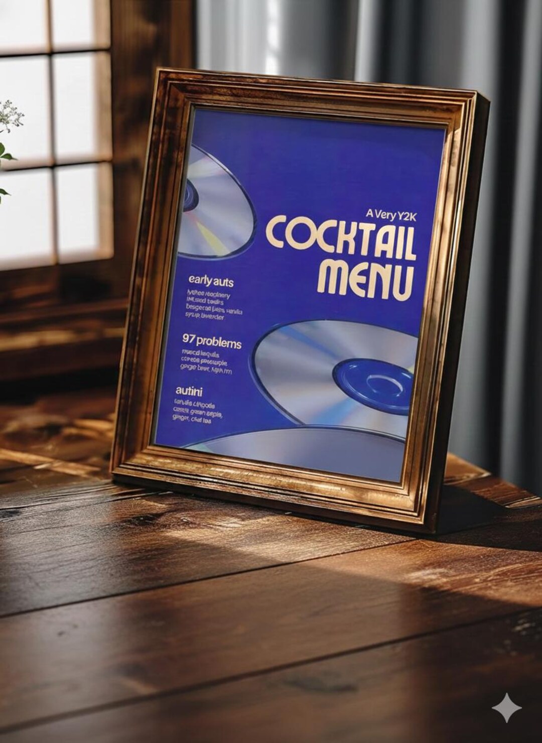 Y2K Inspired Cocktail Menu, Drink Menu, Cocktail Menu, Dinner Party ...