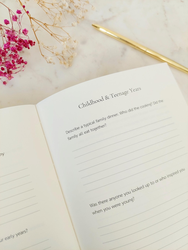 NANA Grandparent Memory Journal | IVORY LINEN | Legacy Book | Life ...