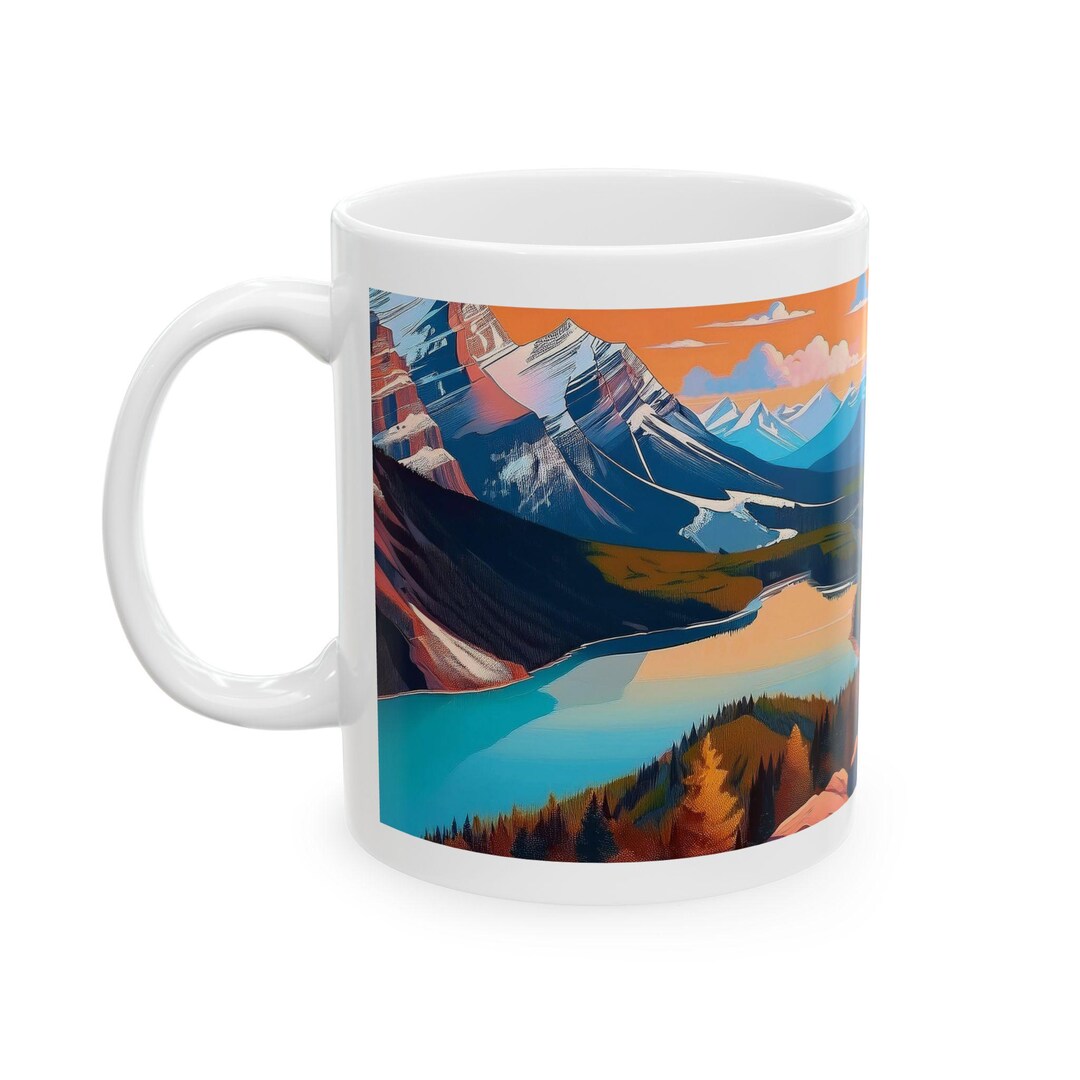 Banff National Park Peyto Lake Ceramic Mug 11oz or 15oz - Etsy