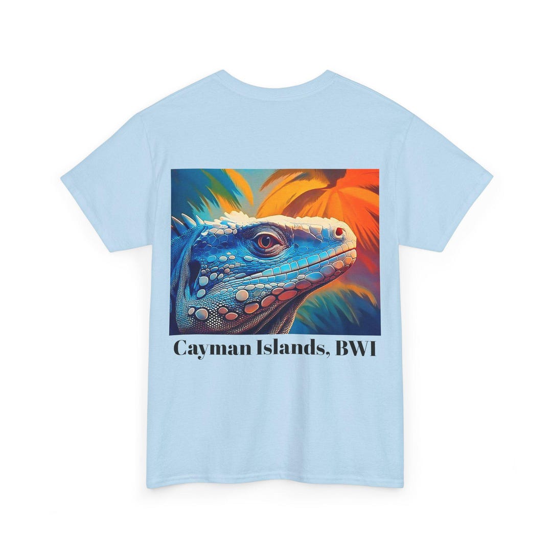 Cayman Islands Grand Cayman Blue Iguana T-shirt - Unisex Heavy Cotton ...