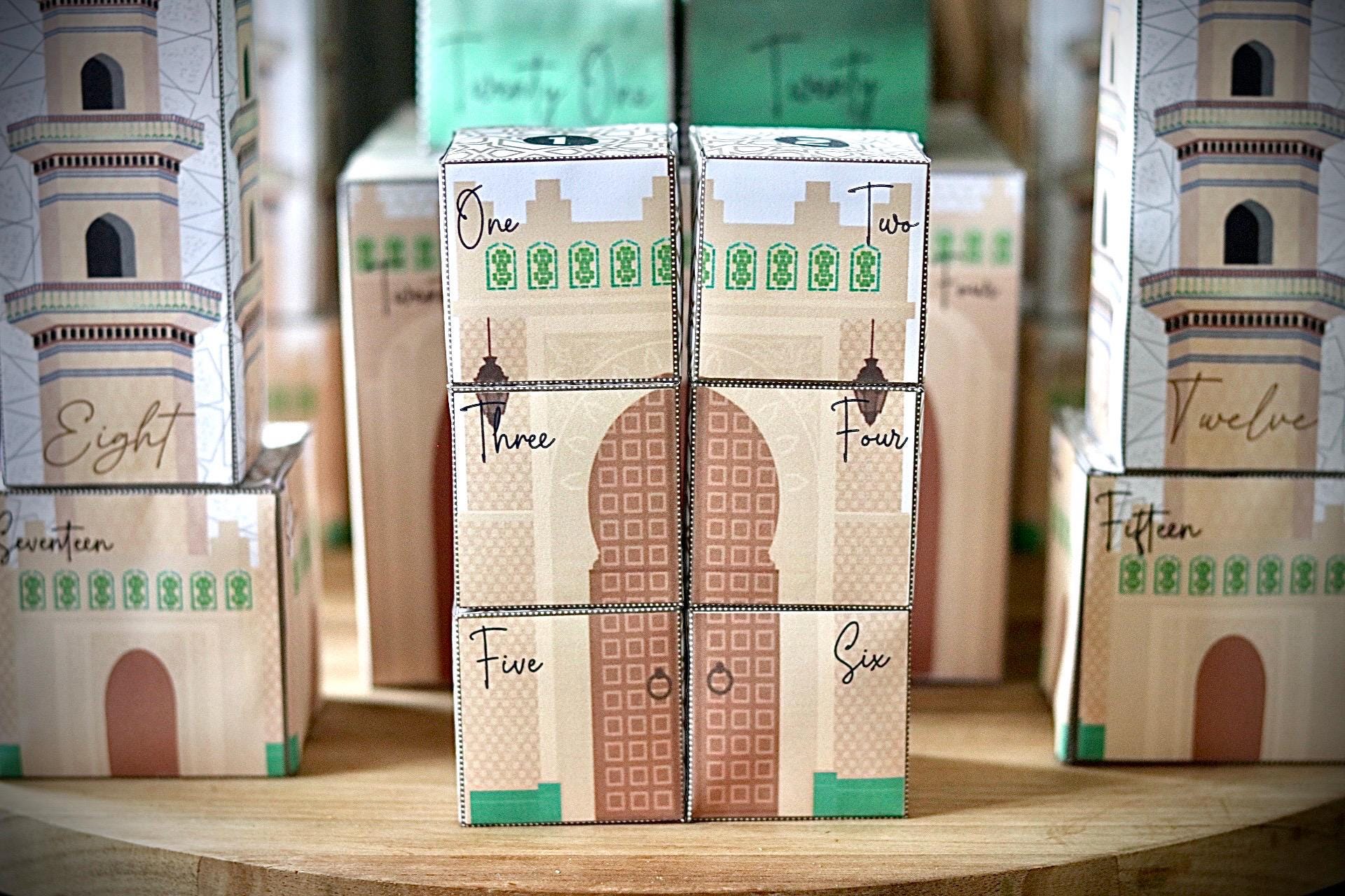 Ramadan Mosque Advent Calendar - Printable DIY PDF With Folding ...