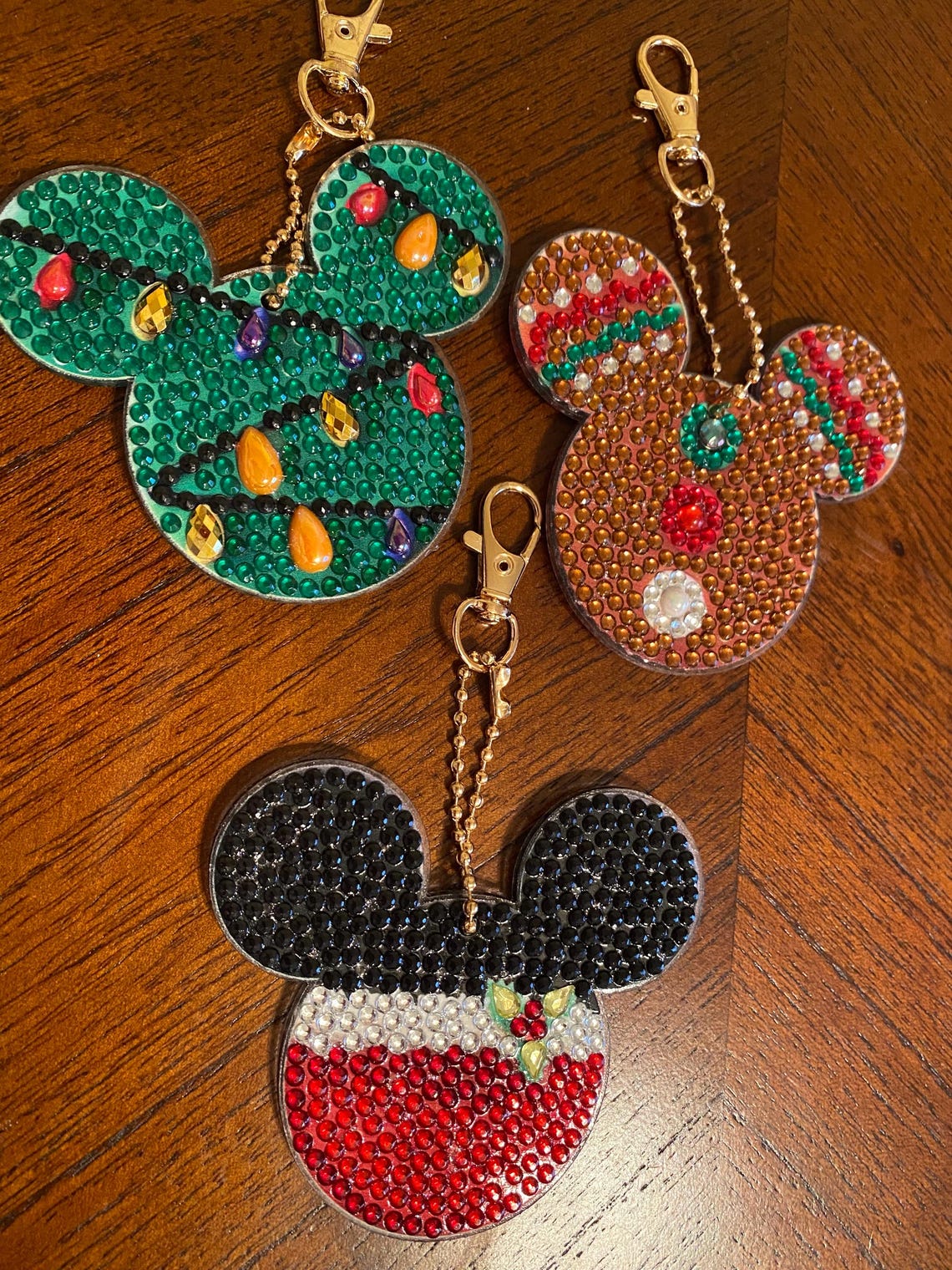 Merry Mickey Christmas Keychains - Etsy