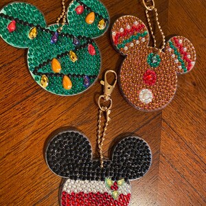 Merry Mickey Christmas Keychains - Etsy