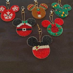 Merry Mickey Christmas Keychains - Etsy