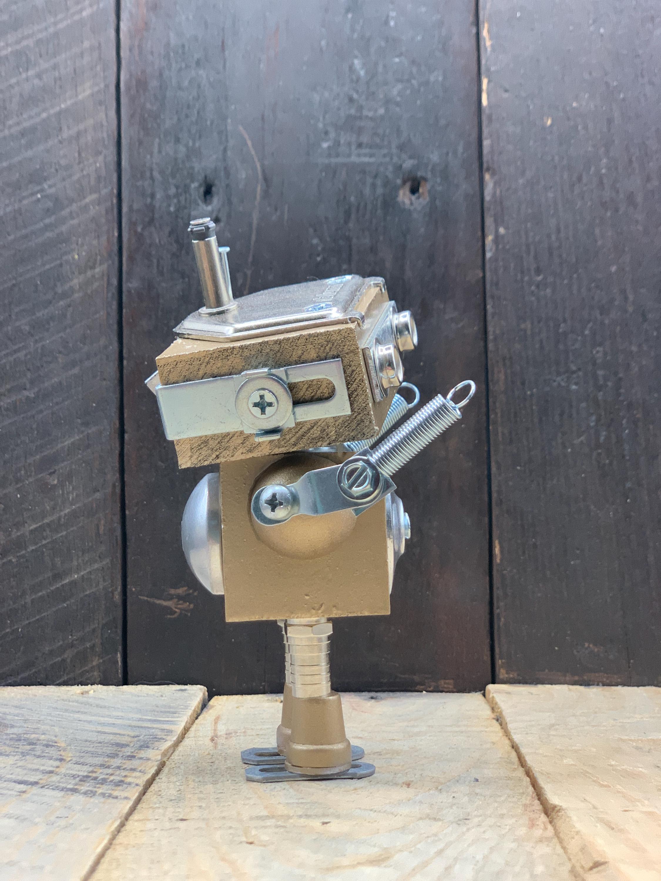 Goldie | Retro Robot | Asimov Robot | Retro Future Robot | Upcycled ...