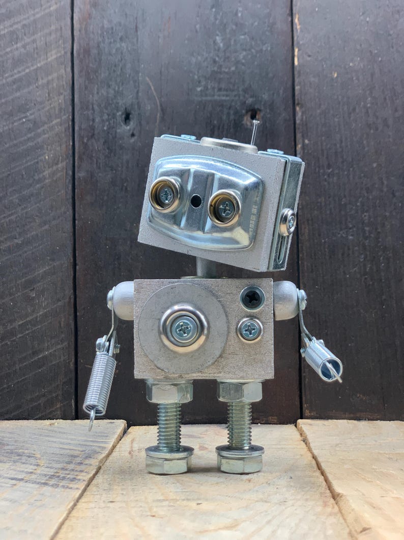 Bassel Retro Robot Asimov Robot Retro Future Robot Upcycled Robot Robot ...