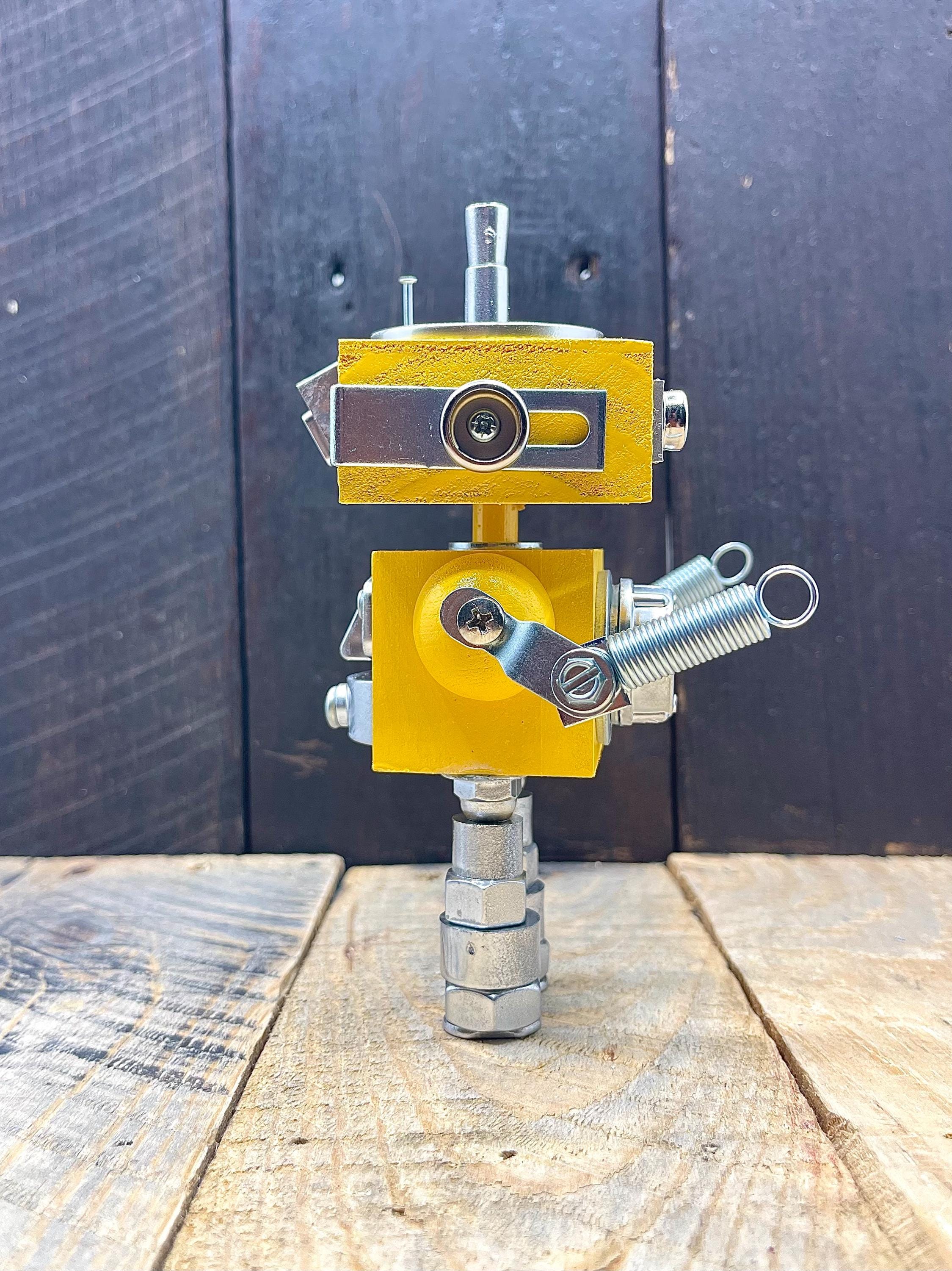 Happy | Retro Robot | Asimov Robot | Retro Future Robot | Upcycled ...
