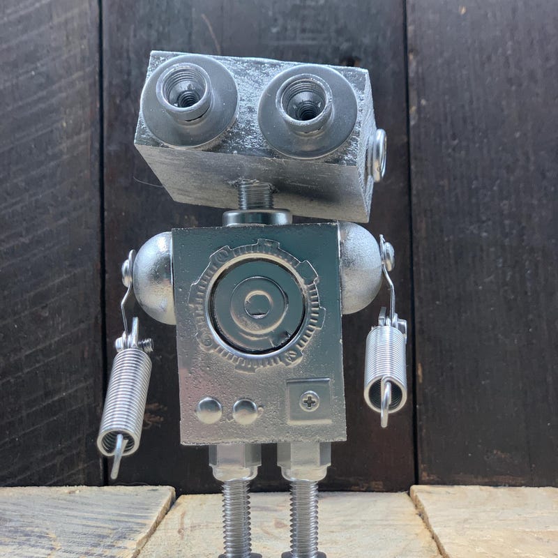 Robot Sculpture - Etsy