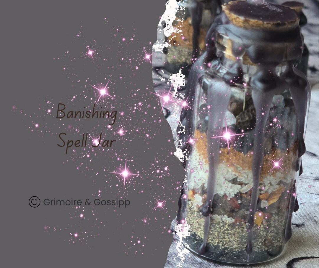 Banishing Spell Jar | Witch Bottle, Protection, Intention - Etsy