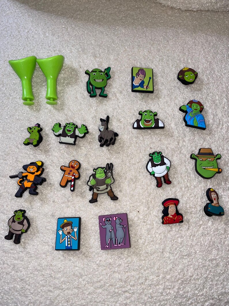 Shrek Croc Charms - Etsy