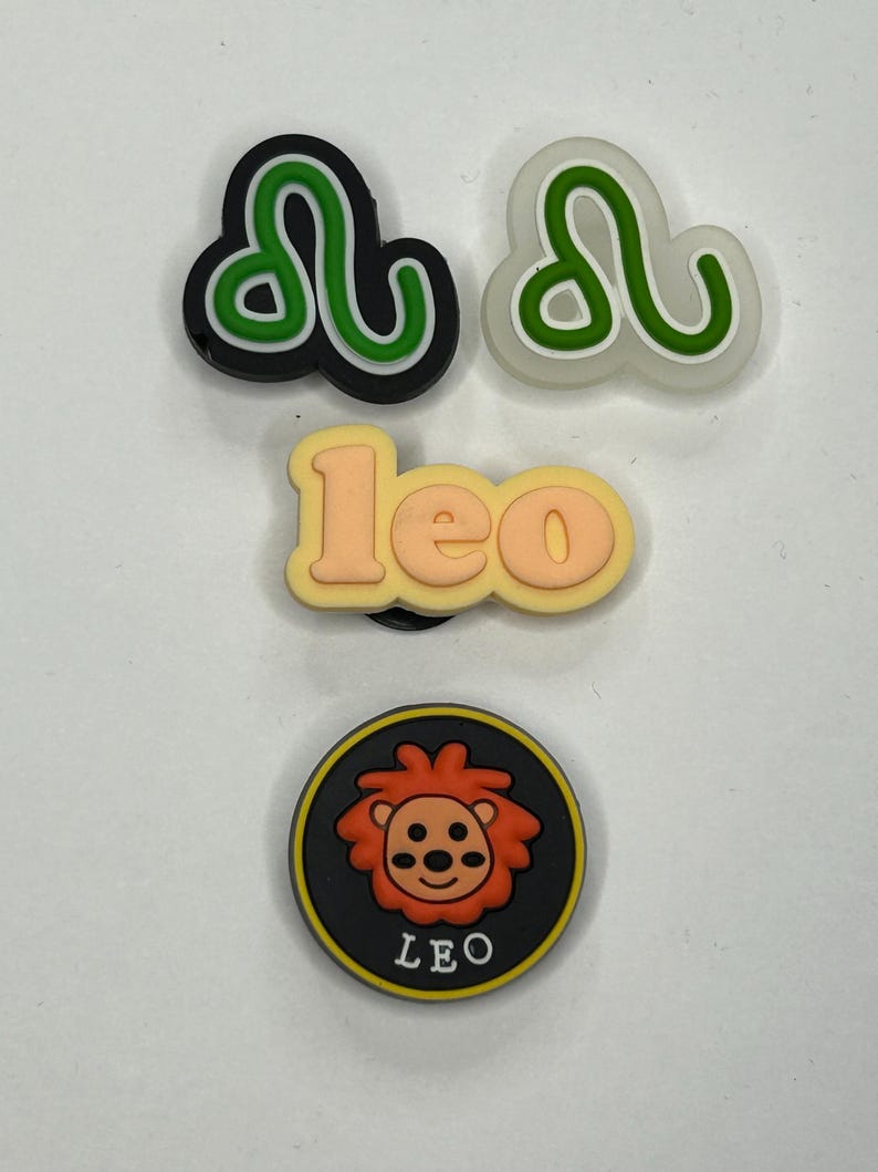Leo Zodiac Shoe Charms - Etsy