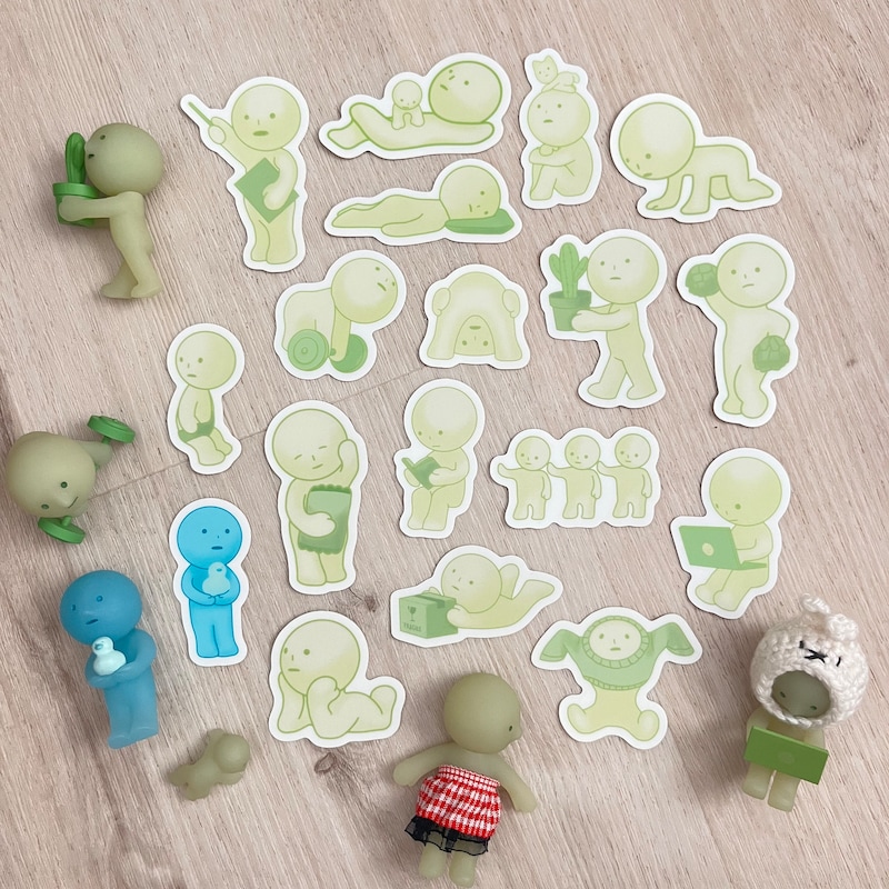 Smiski Stickers - Etsy