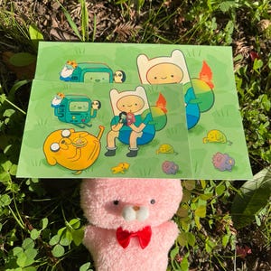 Adventure Time Finn BMO Jake A5 & 4x6 Mini Art Print I Satin Paper - Etsy
