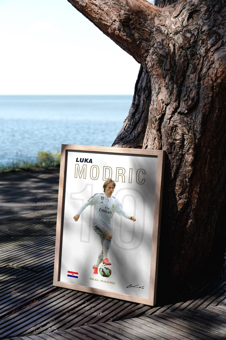 Luka Modric Real Madrid Poster Digital Download for Football Fans ...