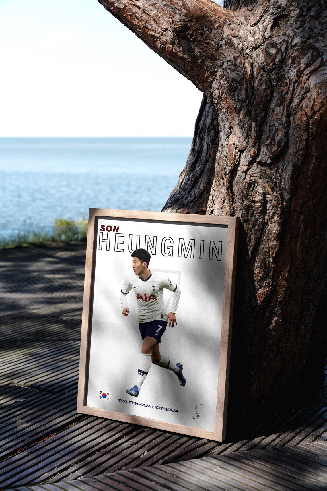 Son Heung-min Tottenham Hotspur Poster Digital Download for Football ...