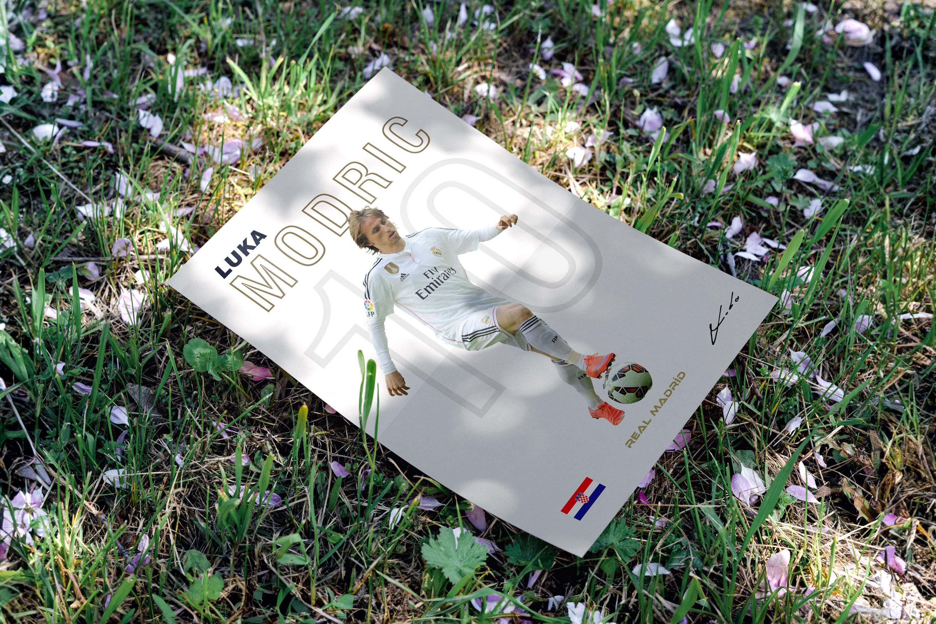 Luka Modric Real Madrid Poster Digital Download for Football Fans ...