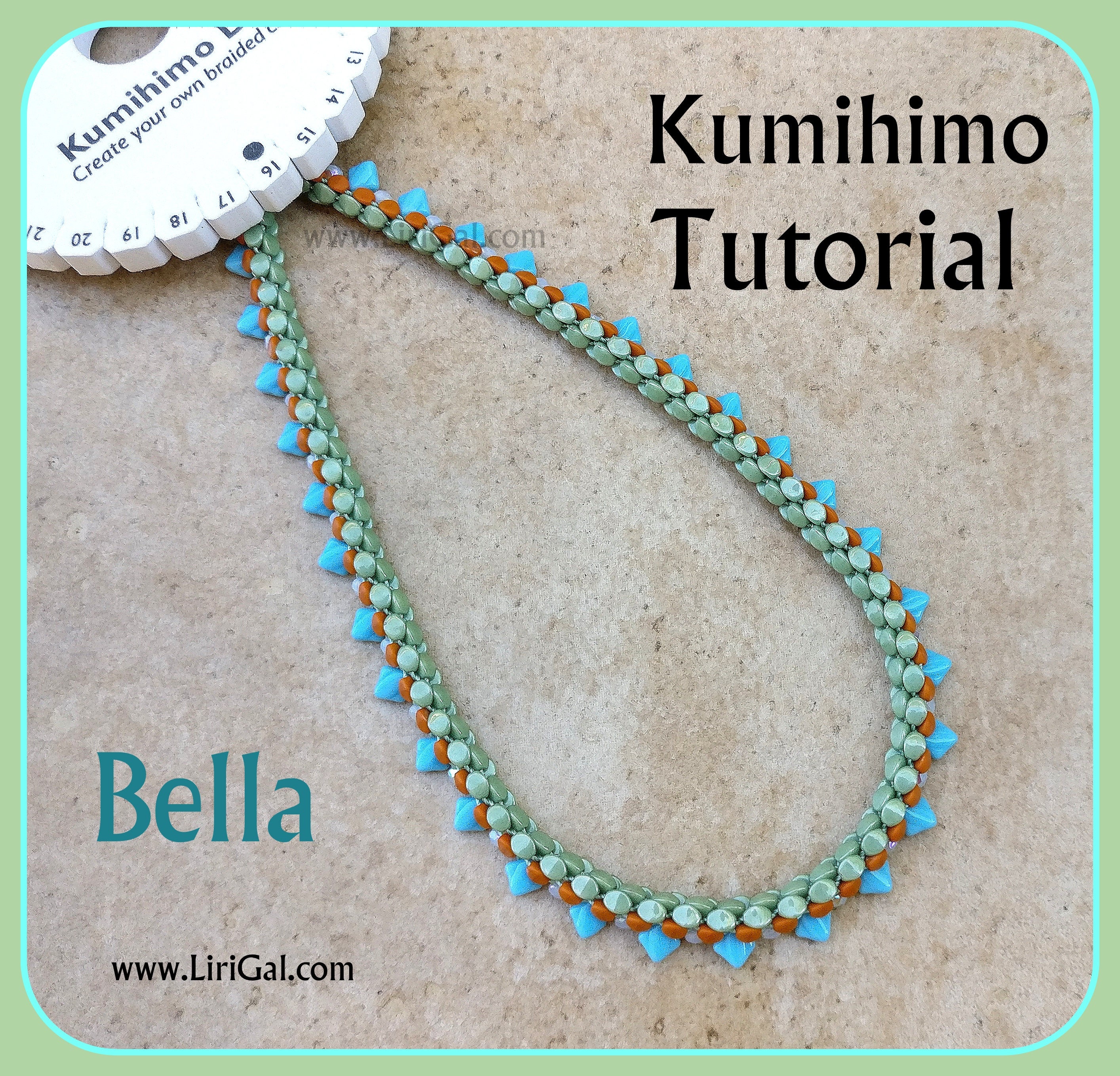 Tutorial Bella Kumihimo Pinch Silky Beads Necklace PDF - Etsy