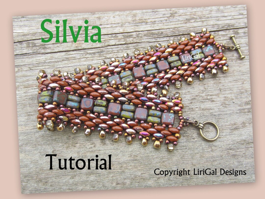 Tutorial Silvia Superduo and Brick Beads Beadwork Bracelet PDF - Etsy