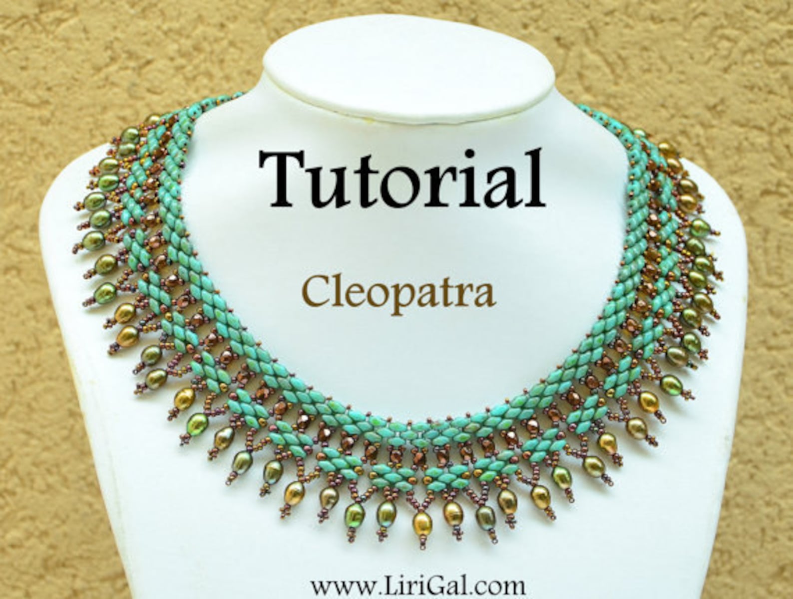 Tutorial Cleopatra Superduo Twin Necklace PDF - Etsy