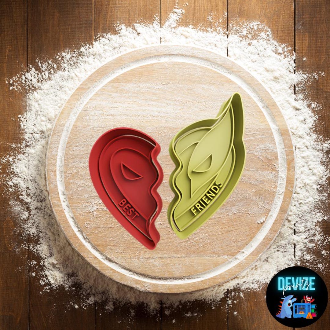 Deadpool & Wolverine Cookie Cutter Embosser - Etsy Australia
