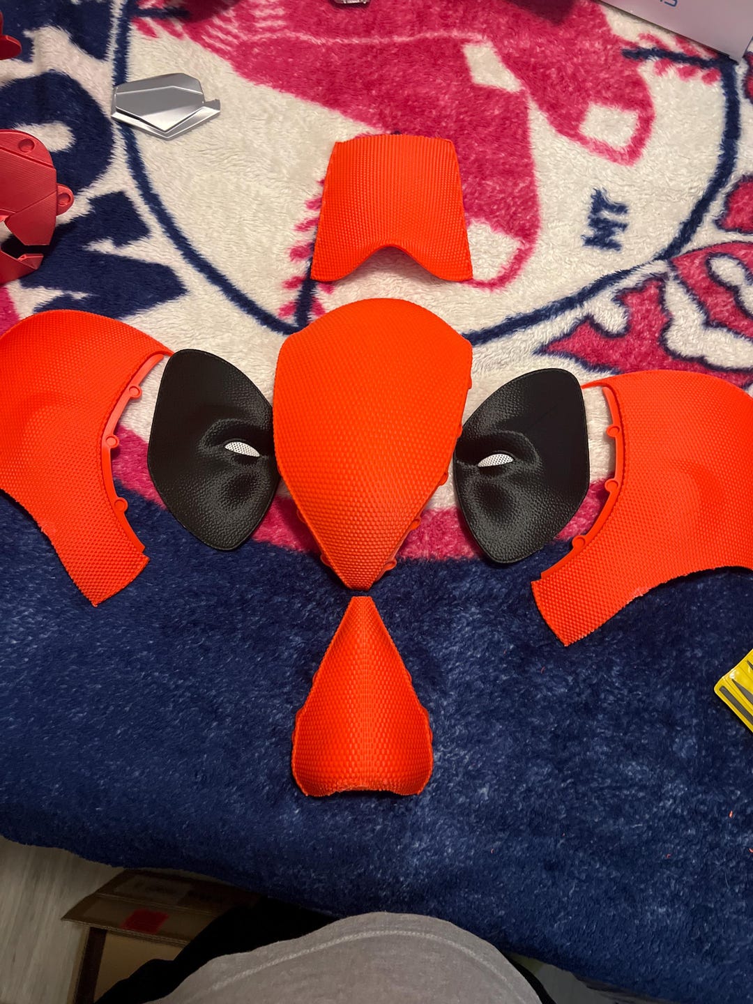 Red and Black Antihero Mask (unassembled) - Etsy
