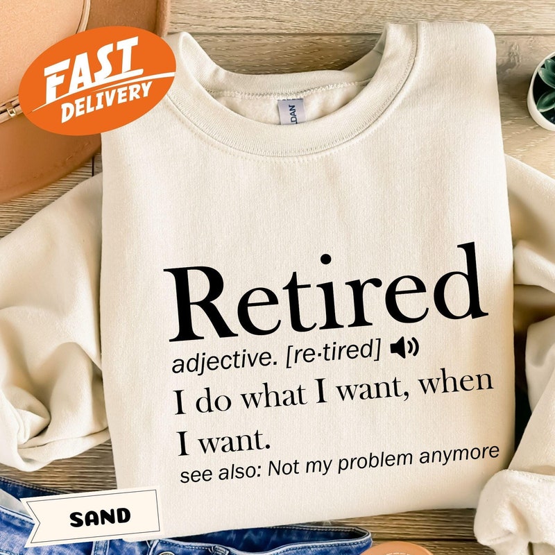 Retired Definition - Etsy