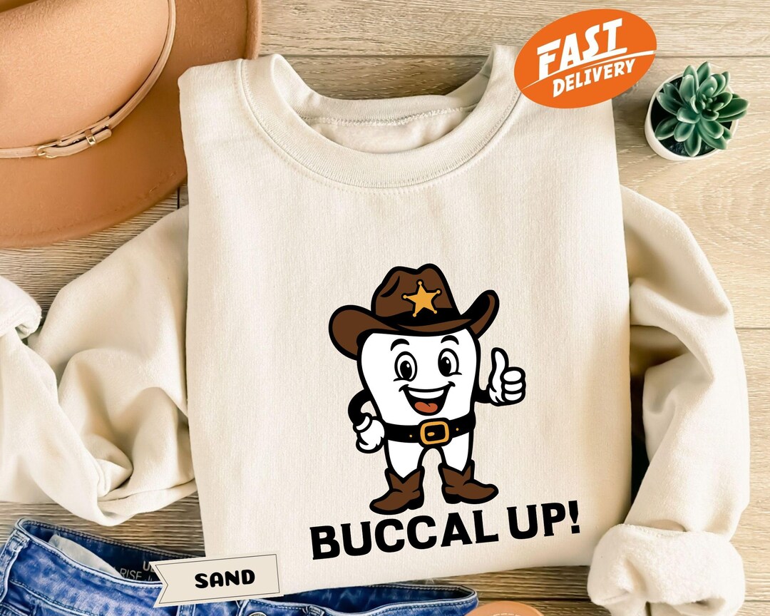 Funny Cowboy Tooth Sweatshirt: Dental Hygienist Gift - Etsy