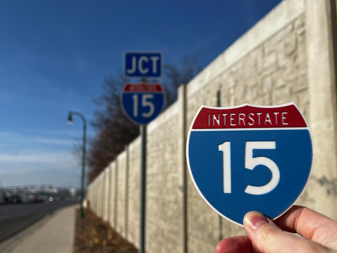 I-15 Road Sign Fridge Magnet / Interstate / Freeway / Utah / Idaho ...