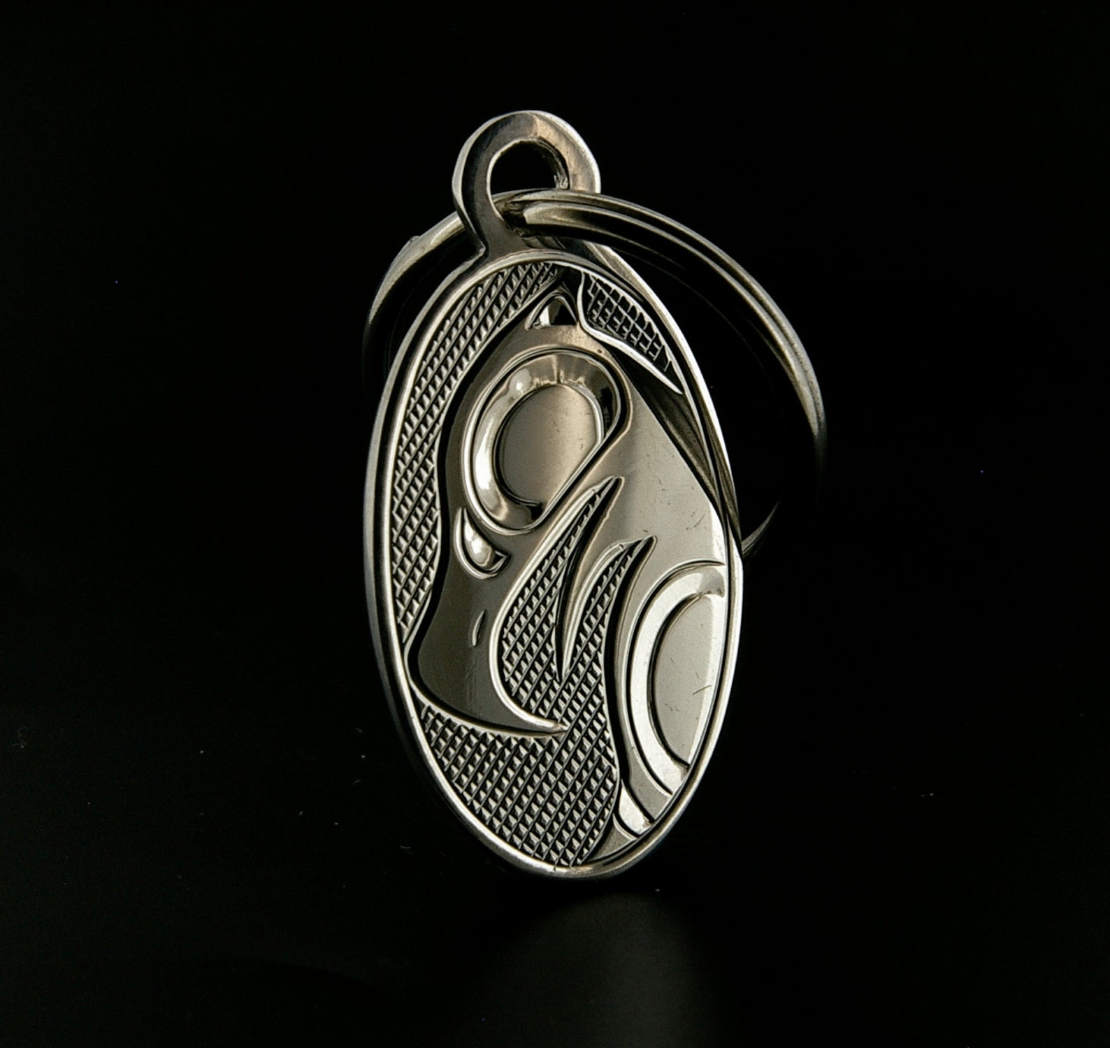 Native American Sterling Keychain Keyring Hand-engraved Signed - Etsy