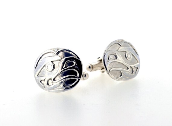 Native American Eagle Cufflinks Sterling Silver Signed - Etsy Canada